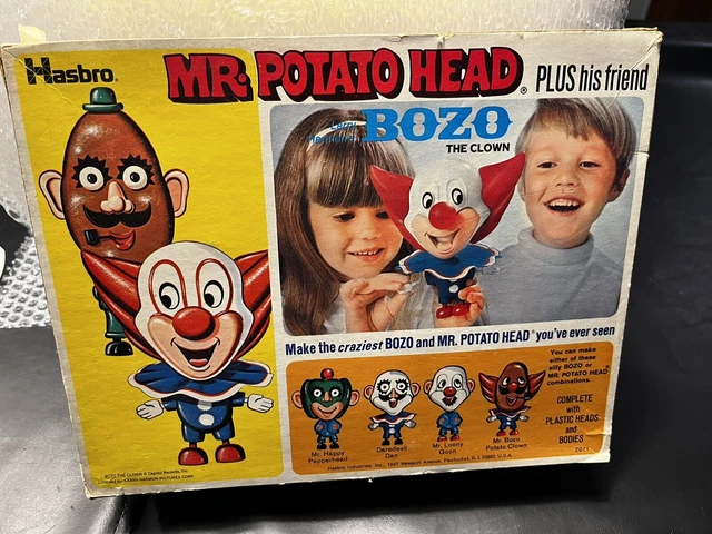 MR. POTATO HEAD Bozo The Clown Pete The Pepper Vintage Hasbro Toy in ...