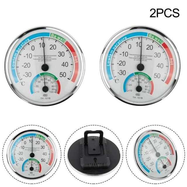 THERMOMETER HYGROMETER THERMO analogue humidity room climate control ...