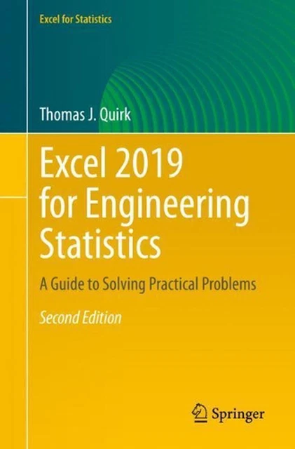 EXCEL 2019 FOR Engineering Statistics: A Guide to Solving Practical Problems by EUR 91,15 ...