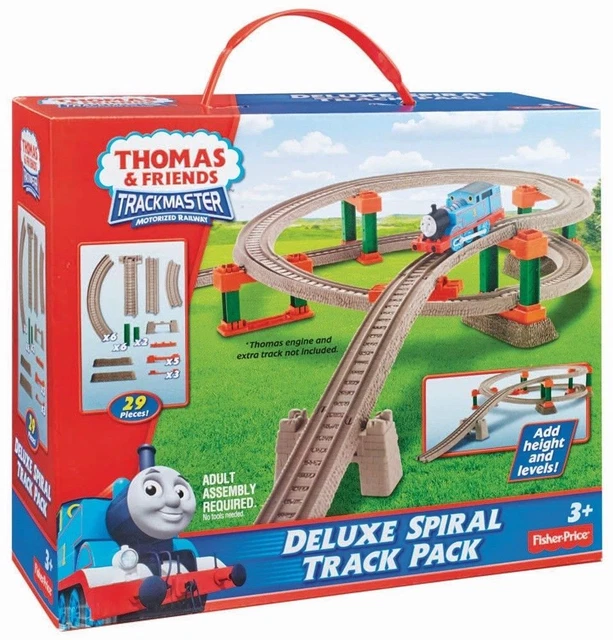 FISHER PRICE TRACKMASTER Thomas & Friends Deluxe Spiral Track Pack (New ...