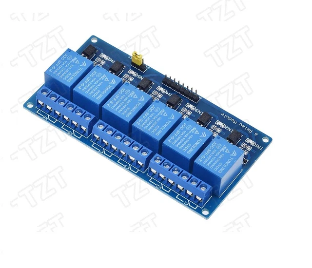 6 CHANNEL 5V Relay Board Module Optocoupler LED for Arduino $8.87 - PicClick CA