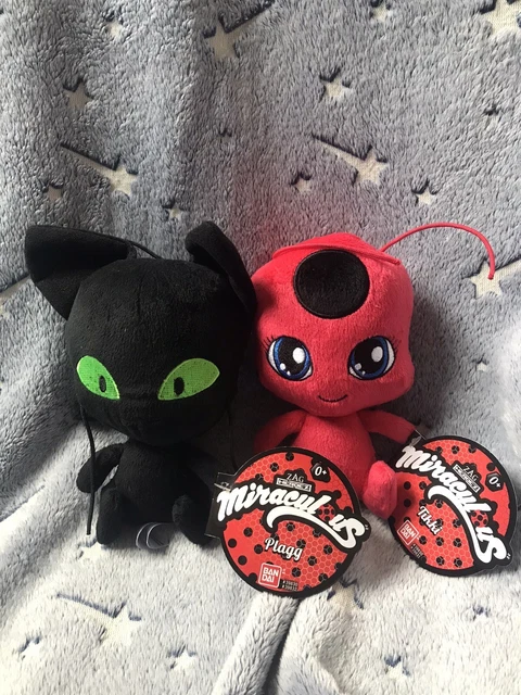 MIRACULOUS LADYBUG TIKKI and Plagg kwami plush £10.00 - PicClick UK