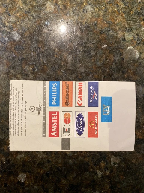 MANCHESTER UNITED V SK RAPID UEFA CHAMPIONS LEAGUE ticket 1996 VGC £3. ...