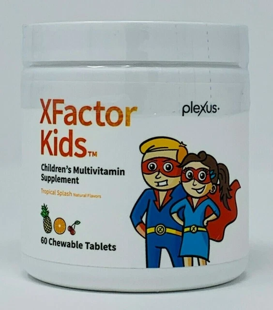 PLEXUS SLIM XFACTOR Kids MultiVitamin Probiotic Supplement 60 Chewable ...