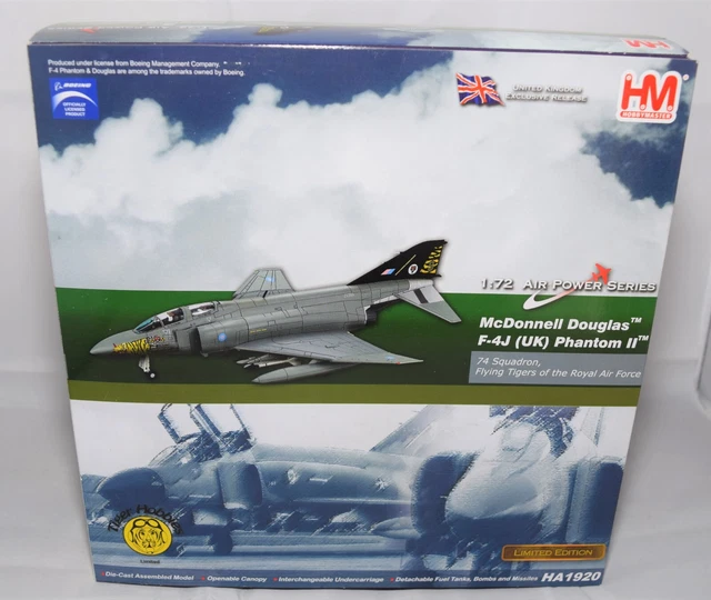 HOBBY MASTER HA1920 F-4B Phantom Ii 74 Sqd Tiger Meet 1988 1:72 Scale ...