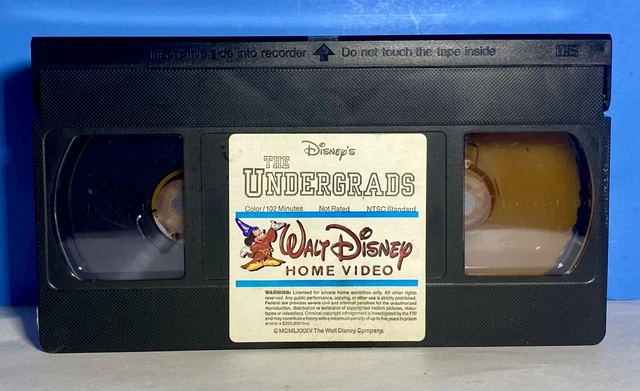 WALT DISNEY HOME Video The Undergrads VHS First Release Tape Only RARE ...