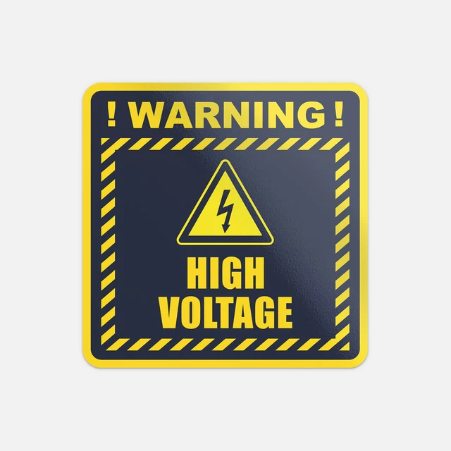 HIGH VOLTAGE WARNING Sign Vinyl Sticker Decal $2.75 - PicClick