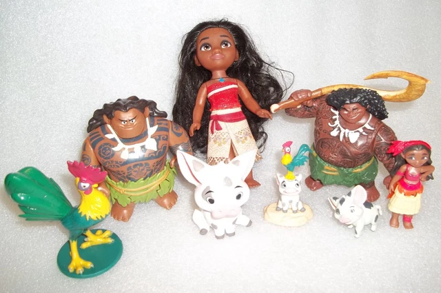 POUPÉES DISNEY PRINCESS Moana Petit tout-petit, Figurines, Amis - Maui ...