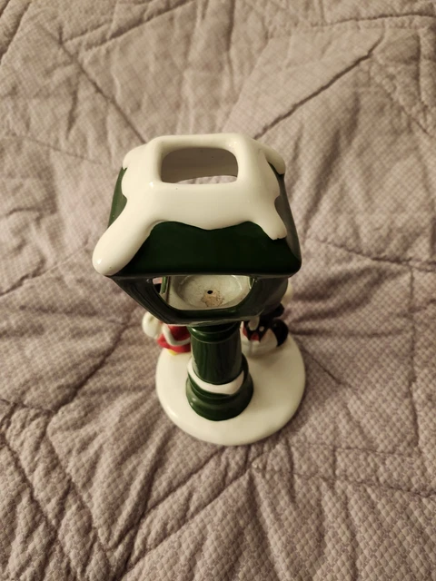 TELEFLORA DISNEY MICKEY and Minnie Ceramic Christmas Carolers Candle ...