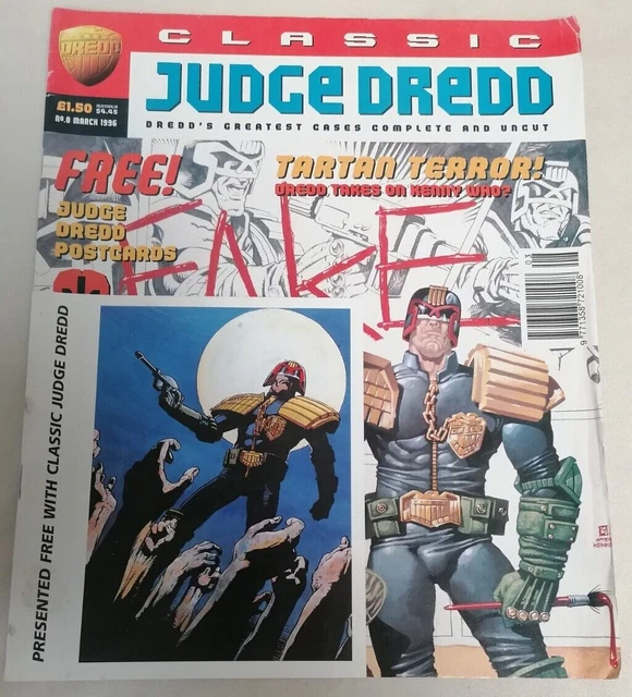 COMIC - 2000AD Classic Judge Dredd Complete Uncut Issue #8 Mar 1998 ...