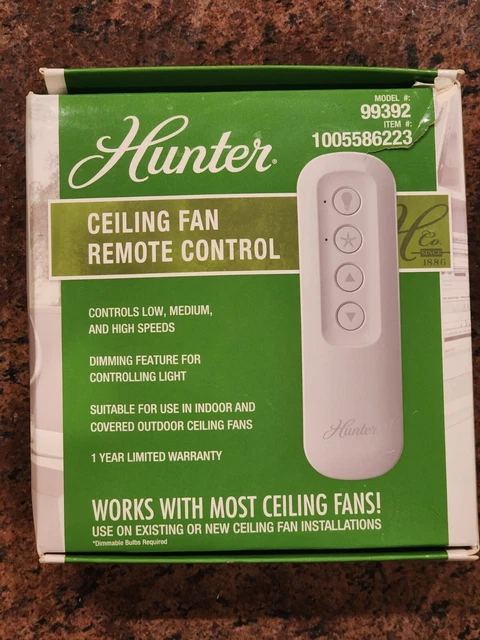Convert Hunter Remote Control Ceiling Fan To Manual Model 99392 ...