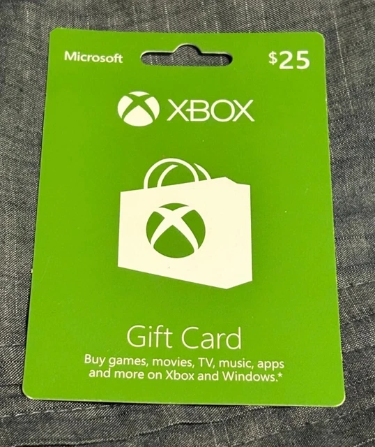 $25 XBOX GIFT Card (Physical Delivery) $49.99 - PicClick