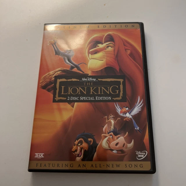 THE LION KING (DVD, 2003, 2-Disc Set, Platinum Edition) $8.51 - PicClick AU