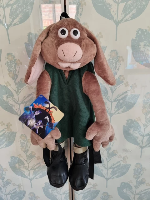 RARE WALLACE AND Gromit HUTCH Curse Of The Were Rabbit Plush Backpack ...