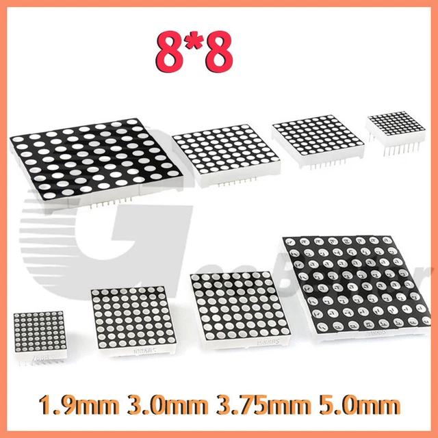 DOT MATRIX MODULE 8x8 LED Display For Raspberry Arduinos Common Anode ...