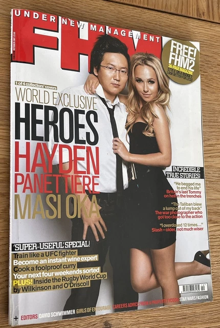 FHM FOR HIM Magazine October 2007 Hayden Panettiere Masi Oka Heroes ...