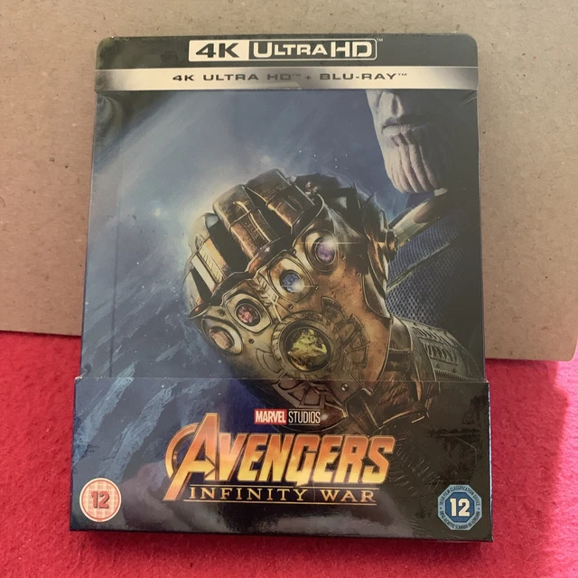 MARVELS AVENGERS INFINITY War 4K + Blu-Ray Steelbook Uk New & Sealed ...