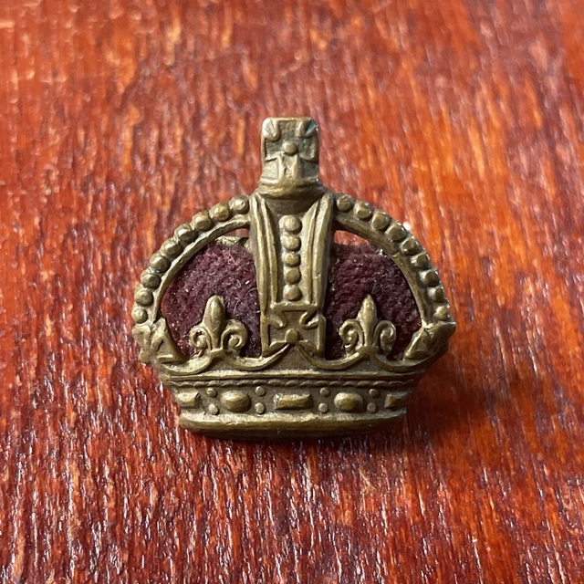 BRITISH ARMY MAJOR King’s Crown Rank Badge - WW1 WW2, 2 Lugs, KC £4.95 ...