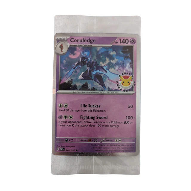 POKEMON CENTER CERULEDGE Promo Card Pokemon Day 2024 BRAND NEW MINT UK ...