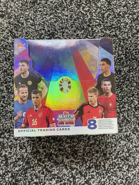 TOPPS MATCH ATTAX UEFA EURO 2024 Full Box Brand New Sealed 36 Packs £50 ...