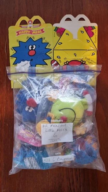 LITTLE MISS & Mr Men McDonalds Happy Meal Soft Toys Sealed £15.00 ...