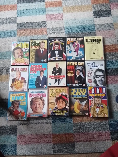 14 COMEDY DVDS And 1 VHS Peter Kay, Billy Connolly Etc £20.00 - PicClick UK