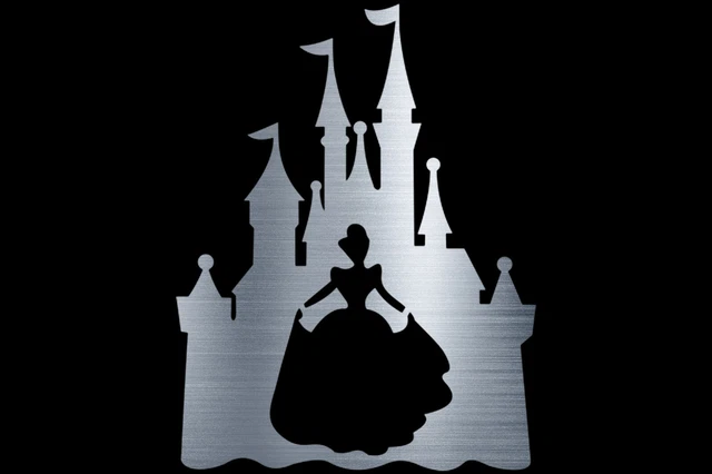 DISNEY CASTLE SILHOUETTE DXF SVG CDR file Vector for CNC Plasma Router ...