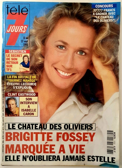 TÉLÉ 7 JOURS N°1737 Du 11/09 Au 17/09/1993 : Brigitte Fossey / C. Eastwood [Tbe] EUR 5,90 ...