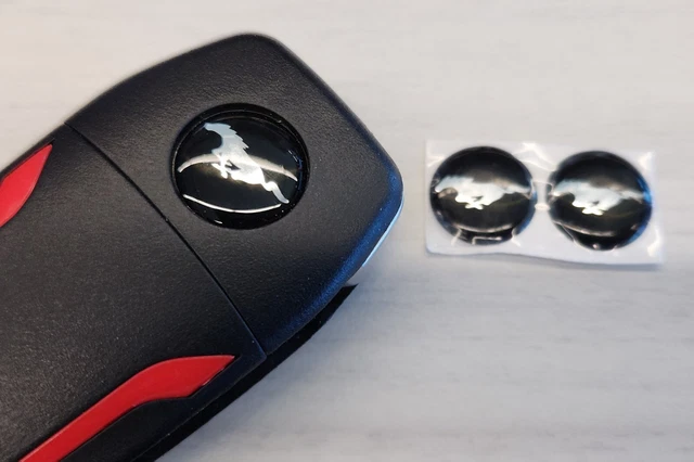 2X LOGO FORD Mustang key FOB emblem, 14mm resin sticker $9.99 - PicClick