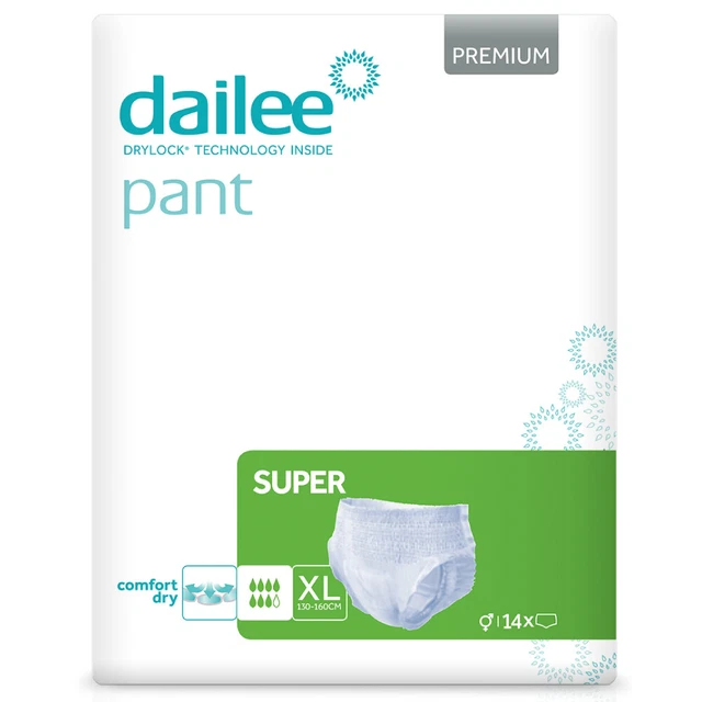 DAILEE PANTS SUPER M, L e XL - 90 Pannoloni Per Adulti Mutanda - Uomo e ...