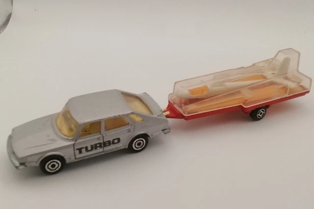 MAJORETTE SAAB 900 turbo et remorque porte planeur EUR 6,00 - PicClick FR
