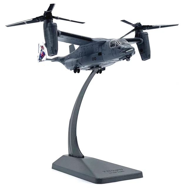 1/144 SCALE V22 Osprey Transport Helicopter Alloy Aircraft Model Plane ...