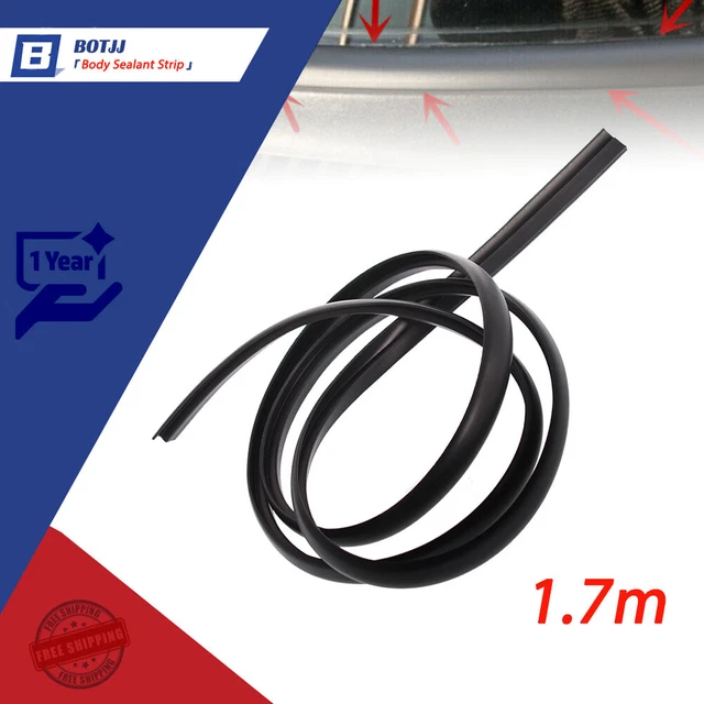 CAR FRONT WINDSHIELD Panel Rubber Seal Strip Sealed Moulding Trim ...