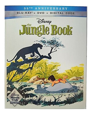 DISNEY &THE JUNGLE BOOK (1967)" 55th Anniversary BLU-RAY + DVD + DIGITAL (2022) $21.97 - PicClick CA