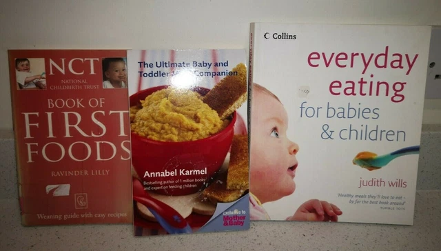 BABY WEANING BOOK Bundle-Annabel Karmel, NCT, Judith Wills-3 books £7. ...
