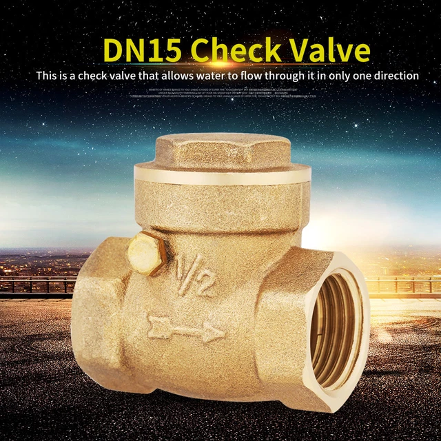 1/2' BSP DN15 Female Brass 232Psi Prevent Water Backflow Swing Check ...