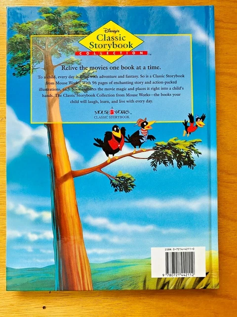 Vintage Dumbo Walt Disney Classic Storybook Mouse Works Big Hardcover Book 1998 Eur 1435
