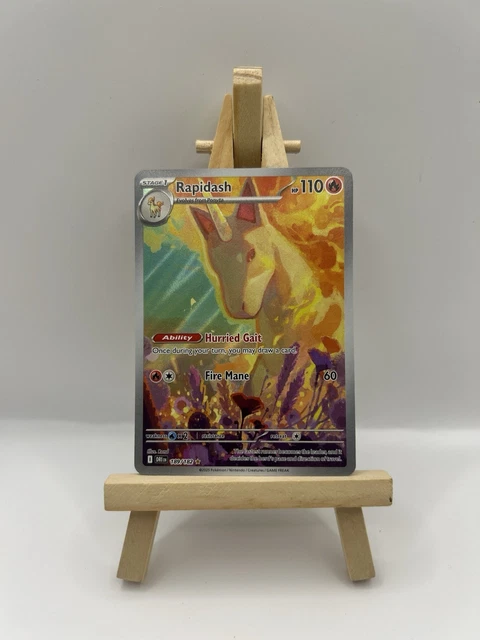 POKÉMON TCG RAPIDASH Destined Rivals Art Rare Card 189/182 £9.98 ...
