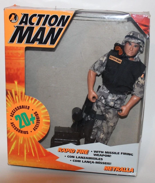 ACTION MAN RAPID Fire Figure by Hasbro 1995 - Original Box , some ...