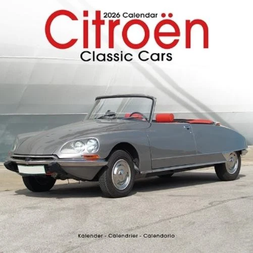 CITROEN CLASSIC CARS Calendar 2026 Square Car Wall Calendar - 16 Month ...