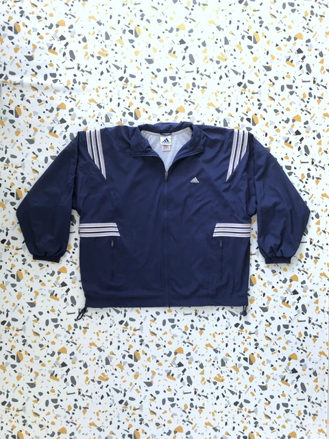MEN'S VINTAGE 90S Adidas Originals Track Jacket Tracksuit Top Blue XL Full Zip £15.00 - PicClick UK