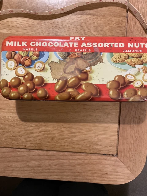 VINTAGE/RETRO FRY MILK Chocolate Assorted Nuts Tin Collectable ...