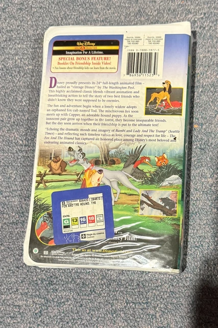 VHS-WALT DISNEY-GOLD CLASSIC Collection -The Fox And The Hound- $5 Save ...