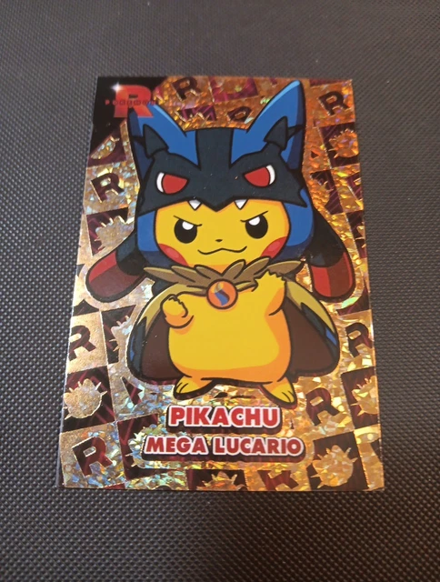 PIKACHU PONCHO MEGA Lucario Gold Holo Team Rocket Card Database Peru ...