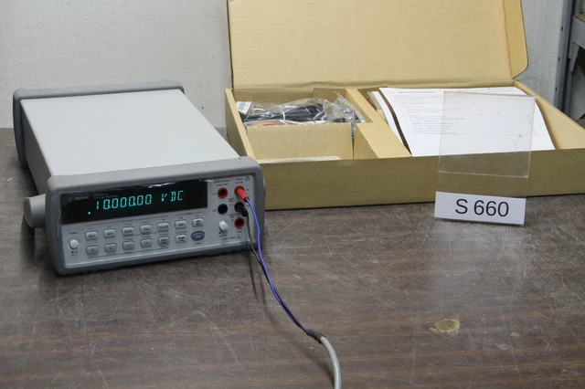 KEYSIGHT AGILENT 34401A MULTIMETER 6.1/2d + Accessory / New # S660 EUR ...
