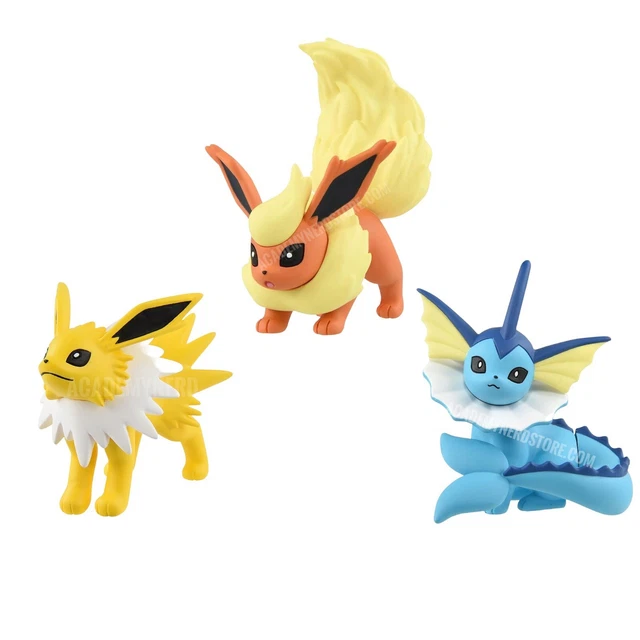 FLAREON & VAPOREON & JOLTEON Takara Tomy Moncolle Action Figure New ...