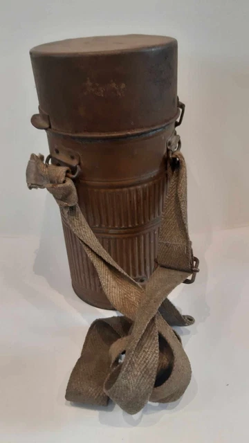 WW1 FRENCH GAS Mask Gasmask Nice Original Find Bf26 Type In Container £ ...