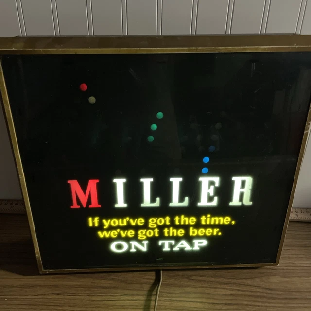 MILLER HIGH LIFE Beer Bouncing Ball Motion Sign Bar Light If You Got ...