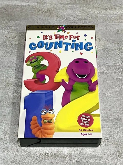BARNEY - IT’S Time For Counting - CLASSIC COLLECTION VHS Tape £8.93 ...