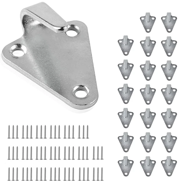 20 X CROCHET Filet Remorque Attache avec 60 Vis Accessoire Remorque ...